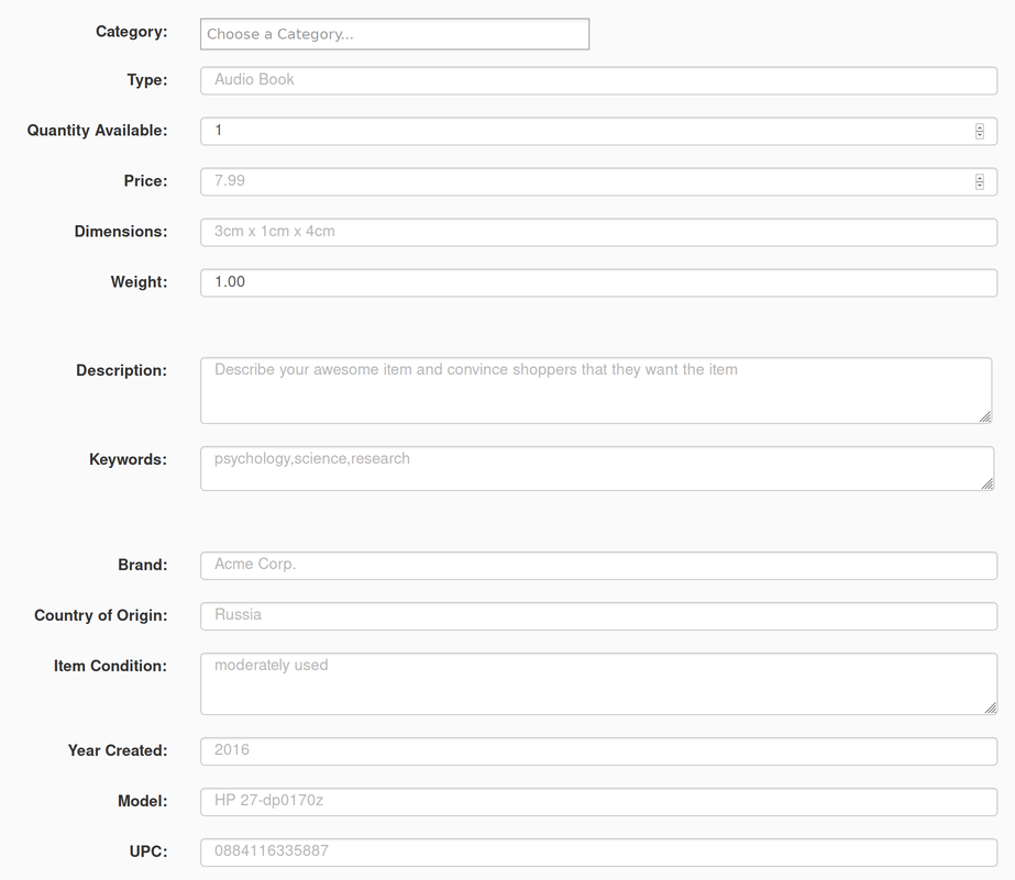 Add Inventory Item - ChrisLands